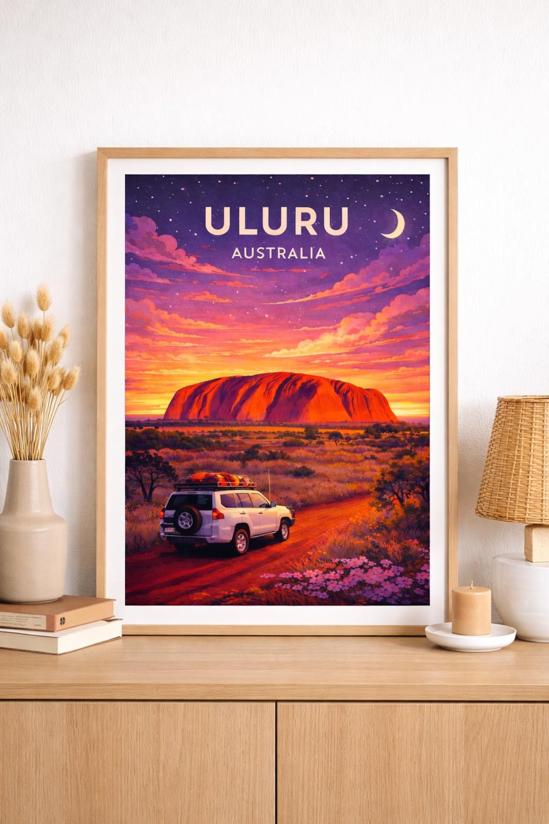 Uluru Australia Printable Wall Art | Outback Landscape Travel Poster ...
