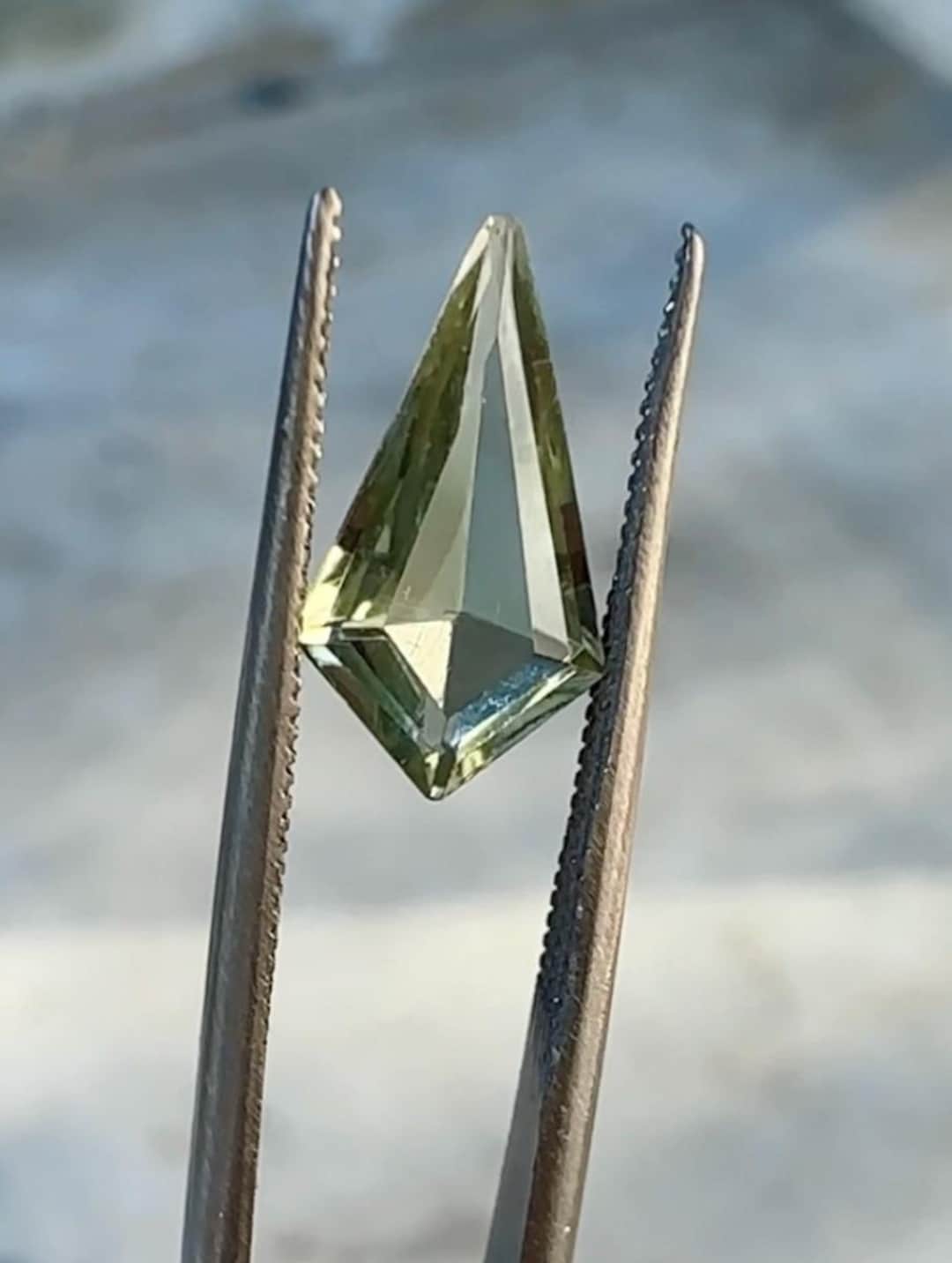 Green Beryl, Beryl Ring, Beryl Jewelry, Green Beryl Jewelry, Shield Cut ...