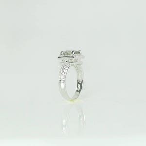 Square Engagement Ring, Princess Cut Engagement Ring, Princess Cut ...