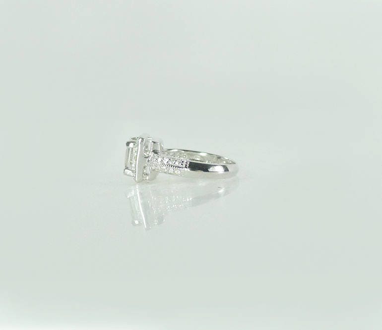 Square Engagement Ring Princess Cut Engagement Ring Princess | Etsy