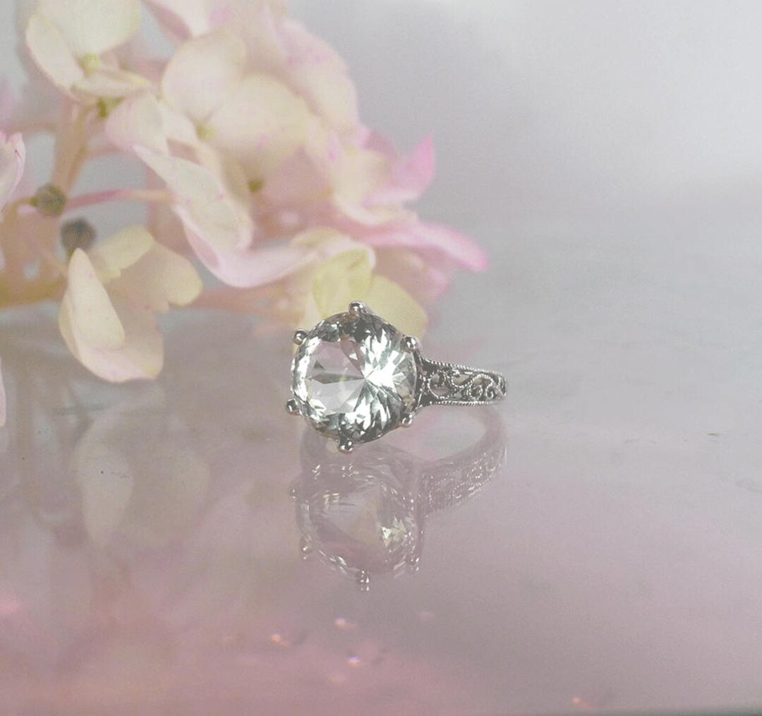 Non Traditional Engagement Ring, Non Traditional Ring, Non Diamond Ring ...