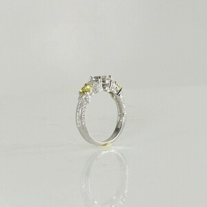 Three Stone Ring, Three Stone Engagement Ring, Engagement Ring ...
