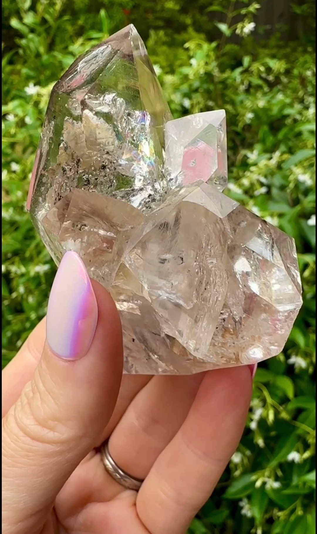 Crystal Cluster, Multiple Point Crystal, Crystal, Herkimer, Herkimer ...