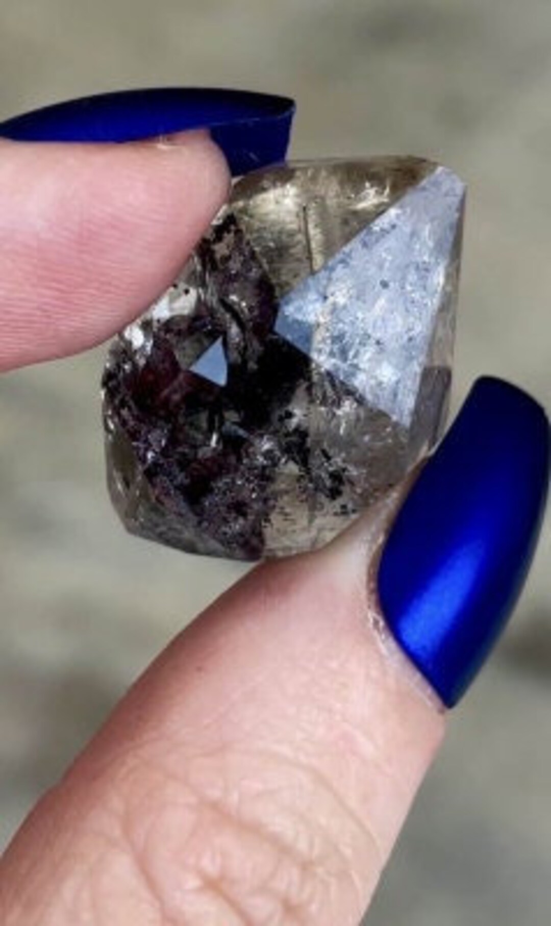 Black Crystal Cluster, Black Clear Crystal, Herkimer Diamond Crystal ...