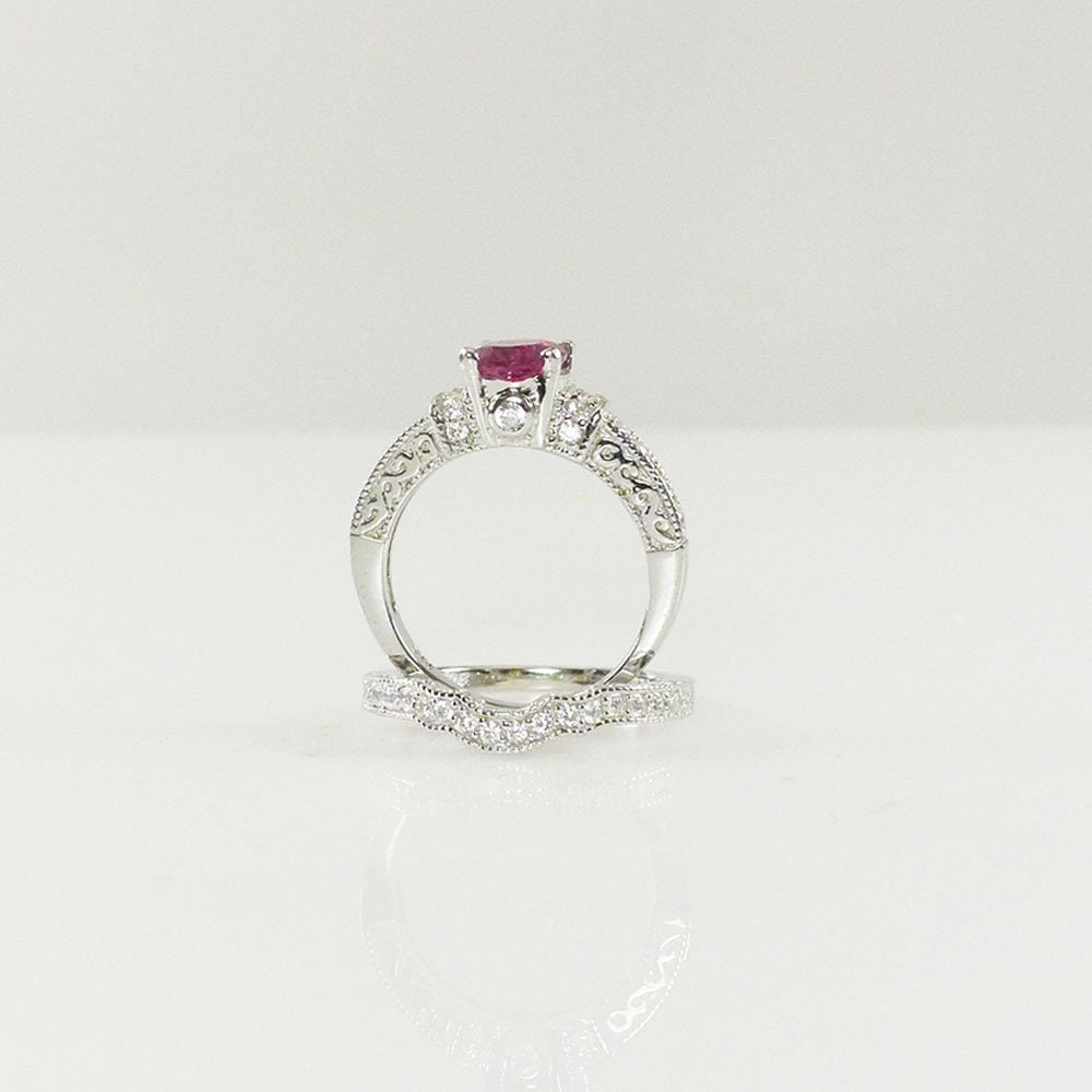 Tourmaline Engagement Ring Tourmaline Ring Natural | Etsy