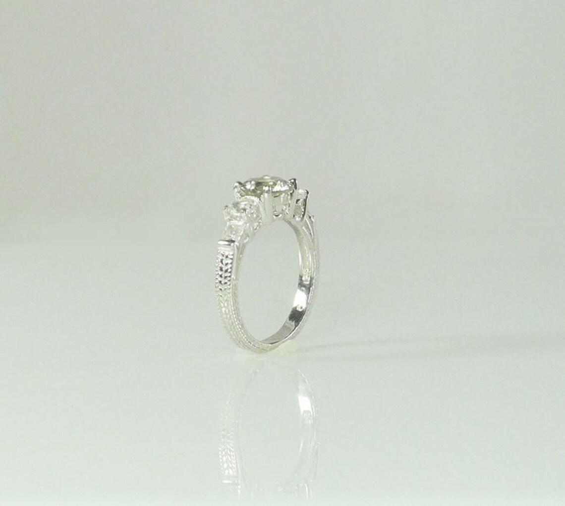 Bespoke Ring Three Stone Ring Engagement Ring Diamond | Etsy