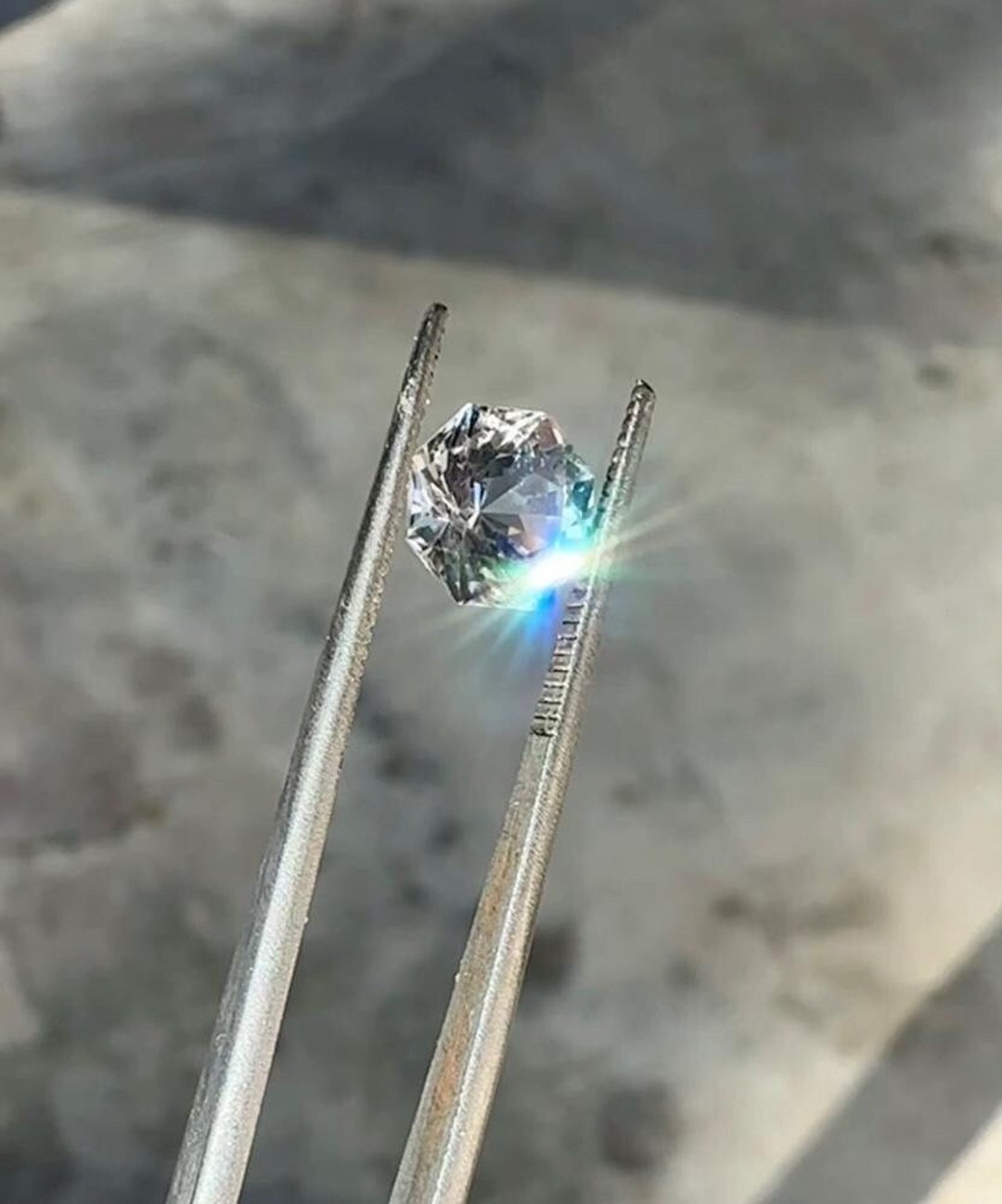 Octagon Gemstone, Octagon Ring, Octagon Engagement Ring, Diamond ...