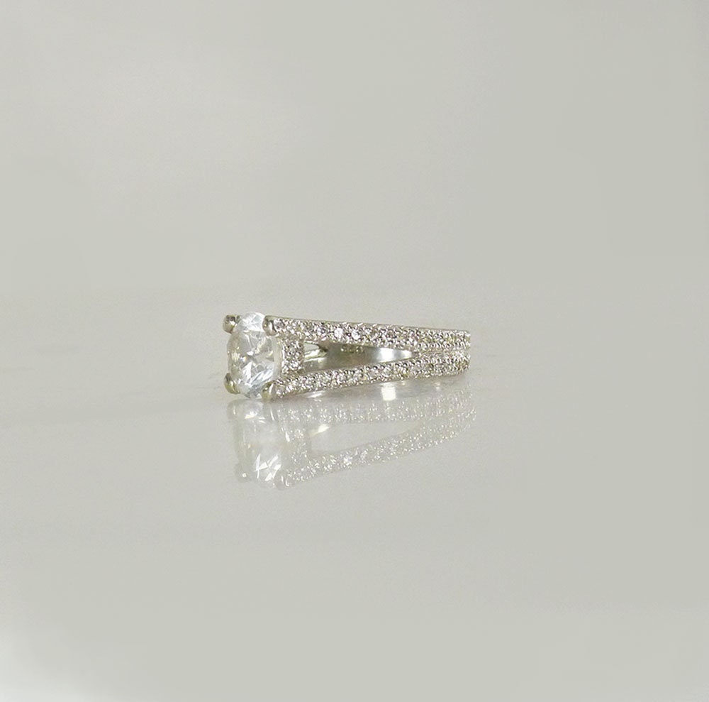 Herkimer Diamond Ring Unique Engagement Ring Diamond | Etsy