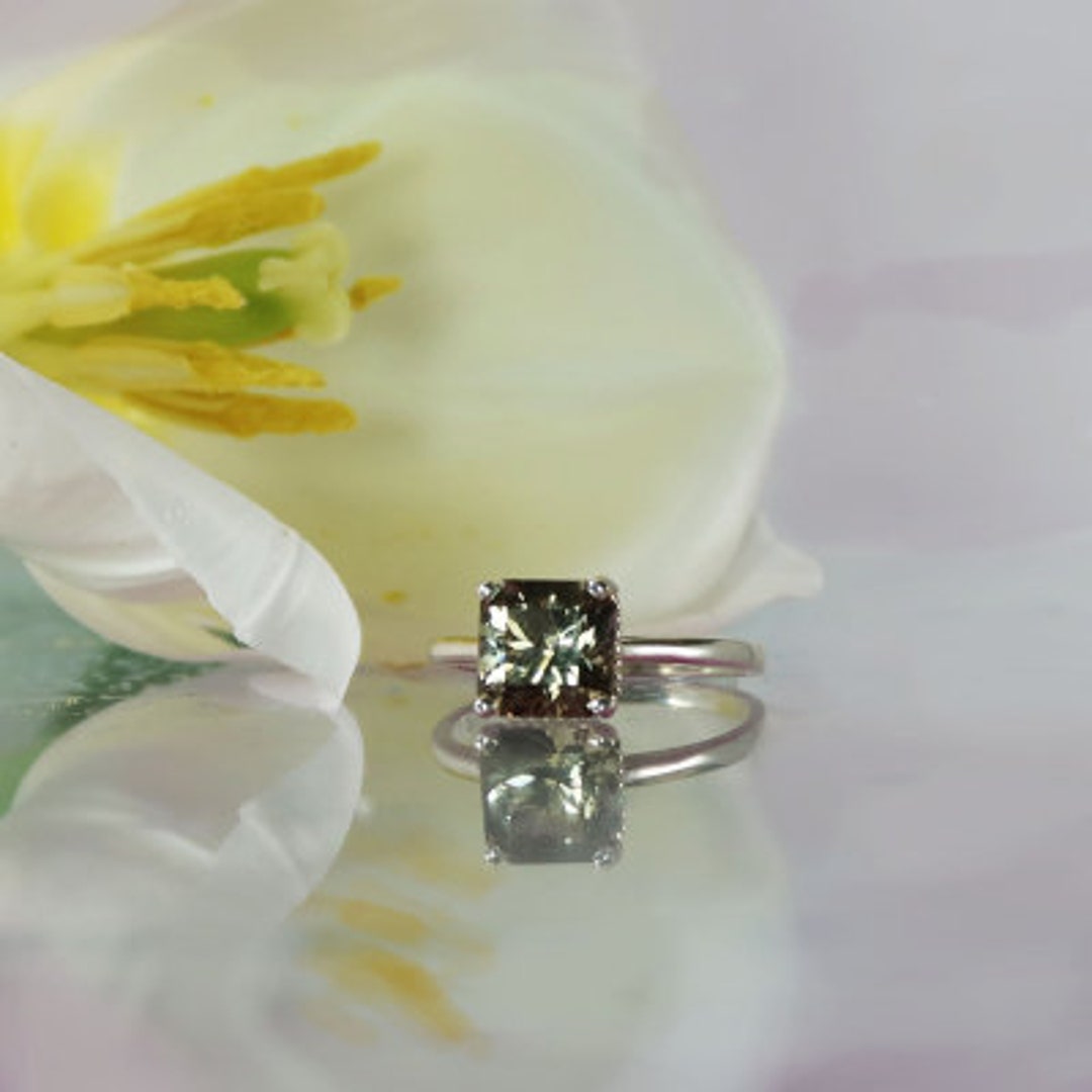 Square Solitaire Ring, Square Engagement Ring, Engagement Ring ...