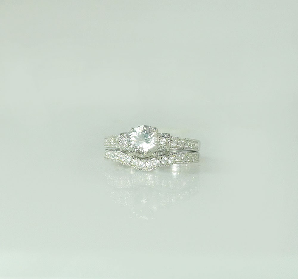 Wedding Ring Set Wedding Set Bridal Set Wedding Ring | Etsy