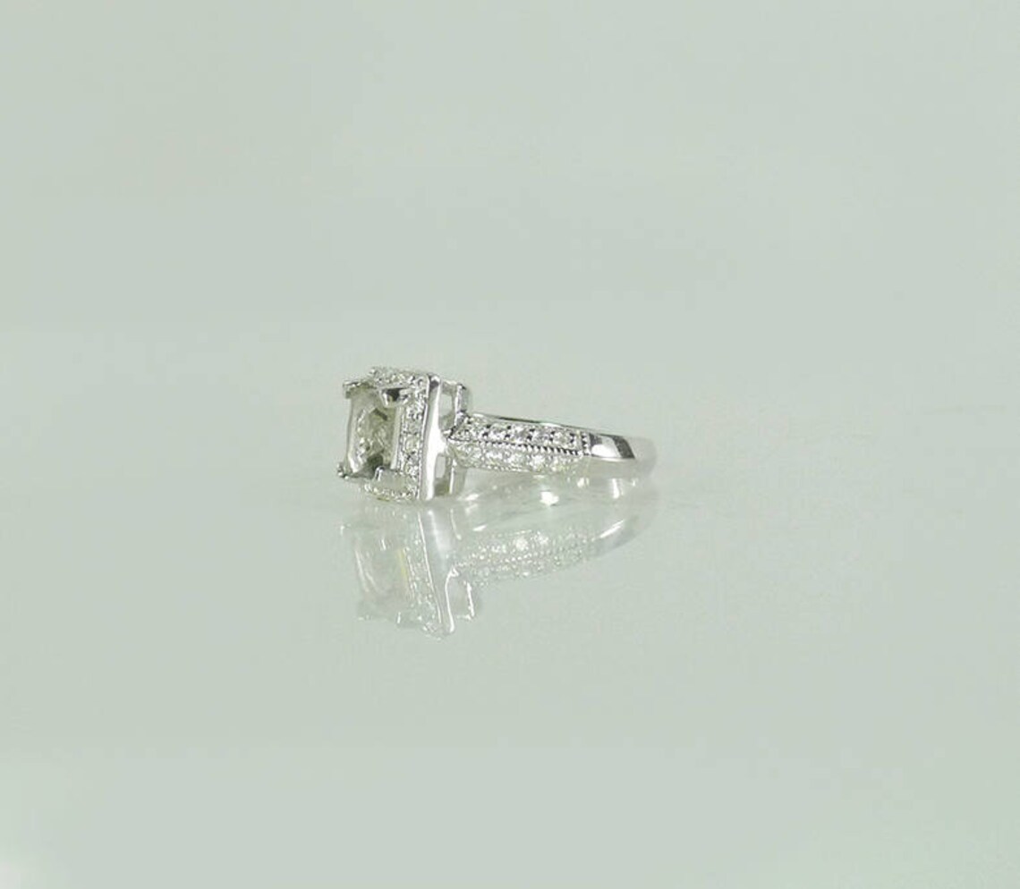 Square Engagement Ring Princess Cut Engagement Ring Princess - Etsy