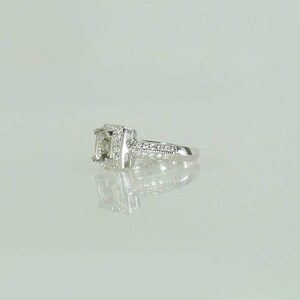 Square Engagement Ring, Princess Cut Engagement Ring, Princess Cut ...