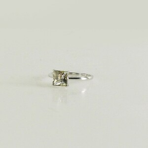Square Solitaire Ring, Square Engagement Ring, Engagement Ring ...