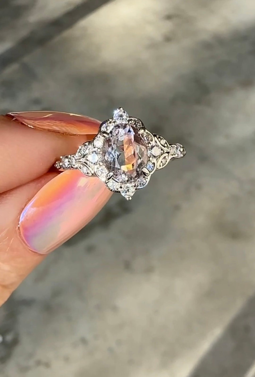 Kunzite Ring, Kunzite Rings, Kunzite Jewelry, Pink Gemstone Ring - Etsy