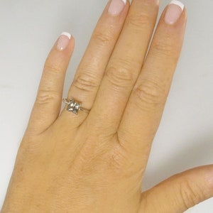 Square Solitaire Ring, Square Engagement Ring, Engagement Ring ...