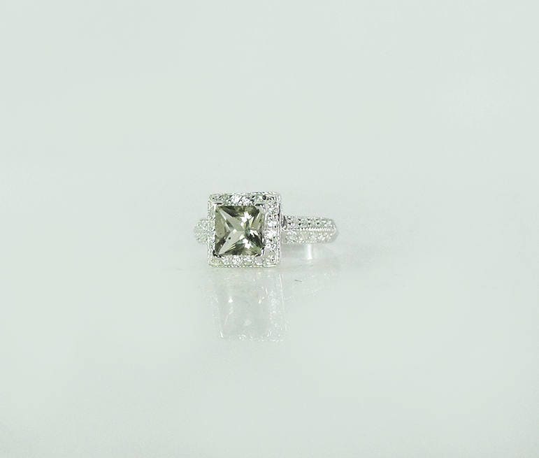 Square Engagement Ring Princess Cut Engagement Ring Princess | Etsy