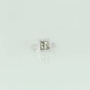 Square Engagement Ring, Princess Cut Engagement Ring, Princess Cut ...