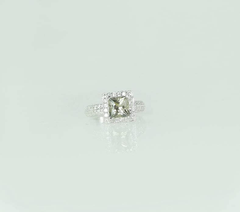 Square Engagement Ring Princess Cut Engagement Ring Princess | Etsy