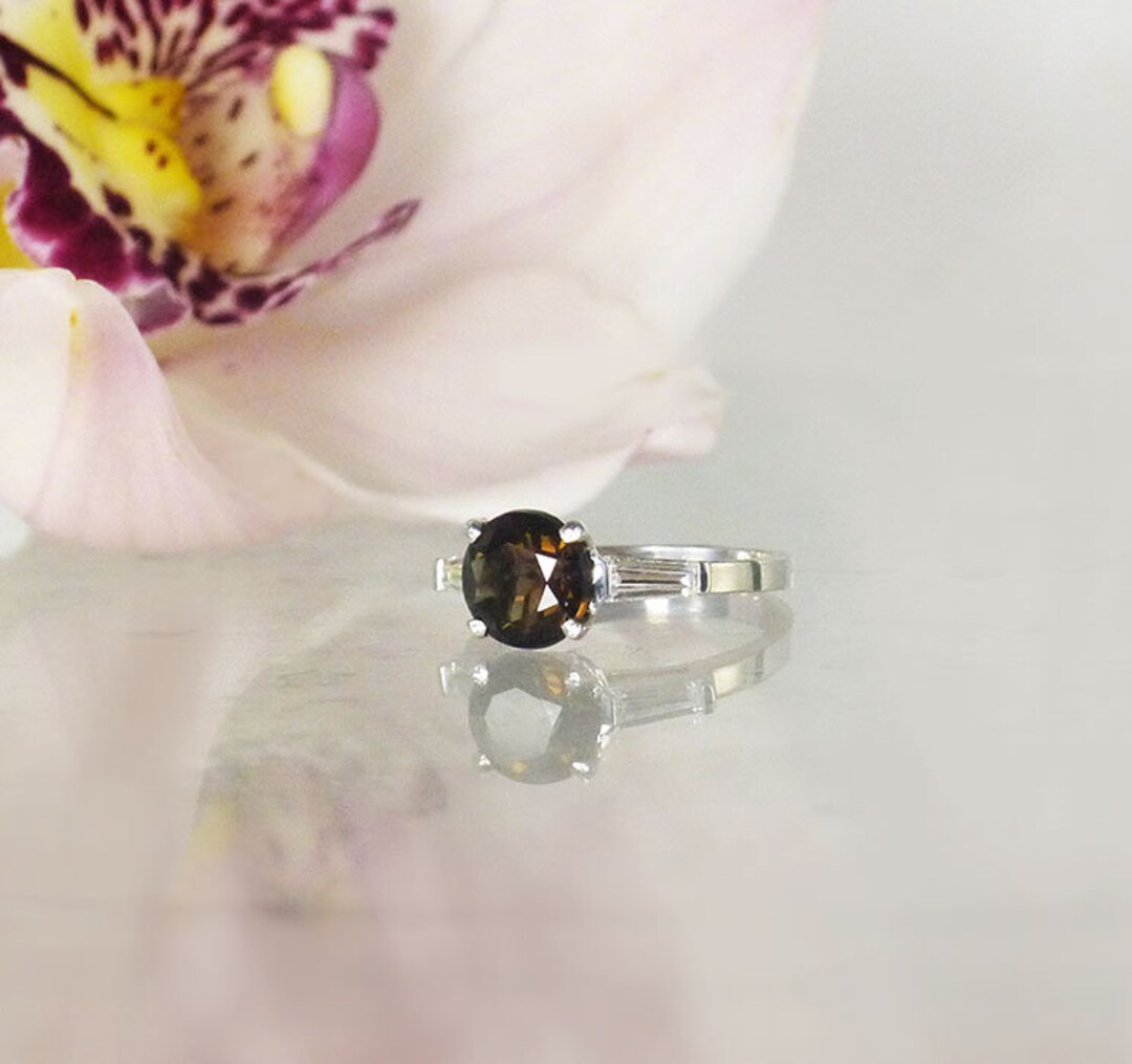 Smokey Quartz Ring, Smoky Quartz Jewelry, Quartz Ring, Quartz Promise ...