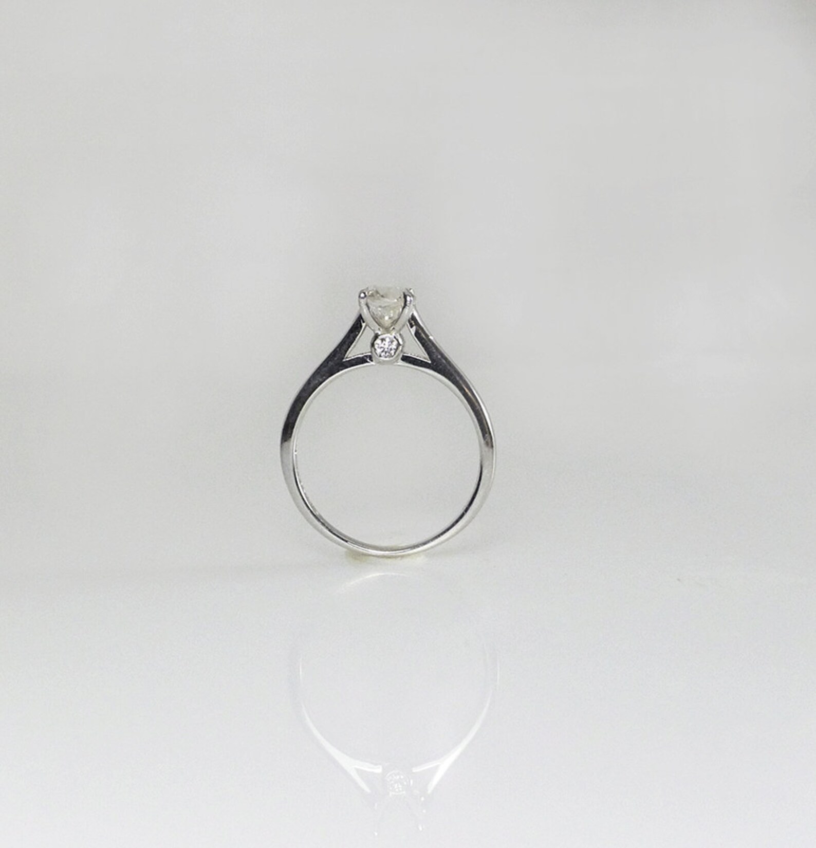 Solitaire Promise Ring, Oval Solitaire Ring, Unique Solitaire Ring ...