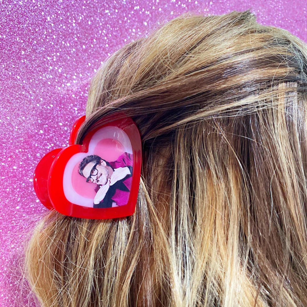 Pedro Pascal Fan Heart Claw Clip *READY TO SHIP* - Etsy