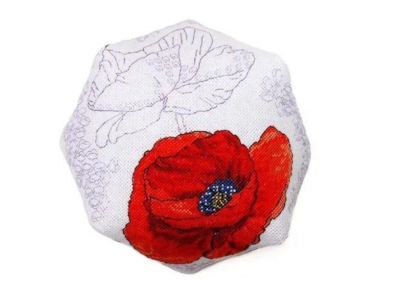 Biscornu Cross Stitch Kit – DIY Pincushion Embroidery Craft Set - Etsy UK