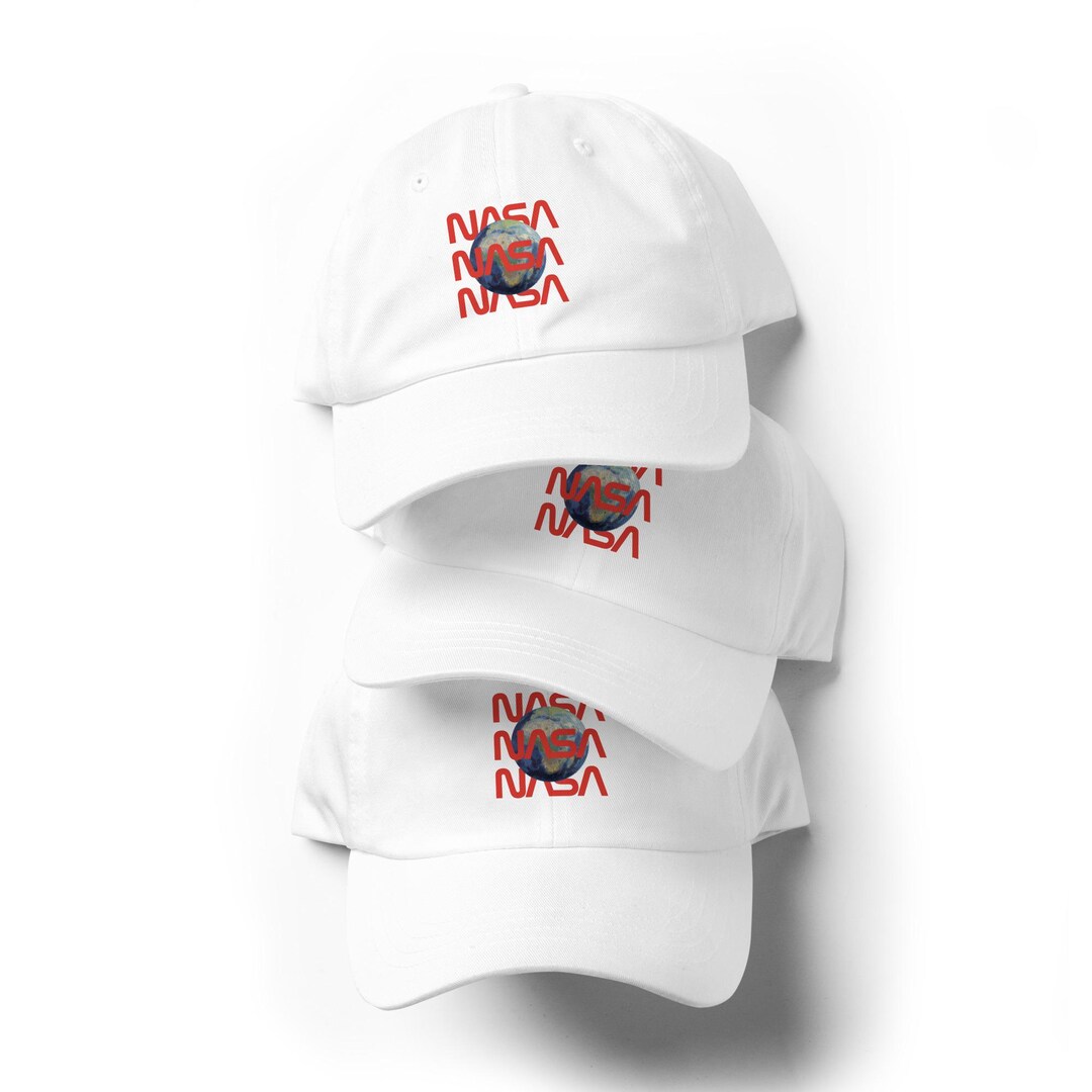 NASA Space Earth Logo Dad Hat, Unisex Space Graphic Cap - Etsy