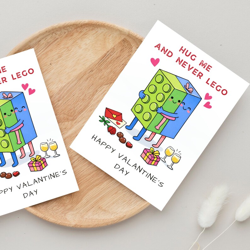 Funny Block Couple Valentine Card | Hug Me Pun (instant Download) - Etsy