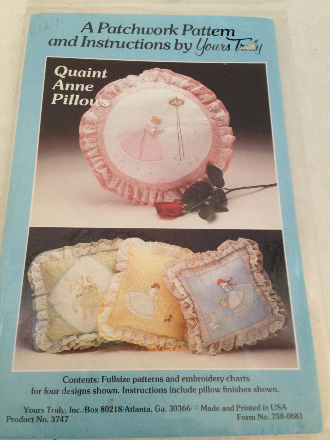 A Pair of Vintage Quaint Anne Patterns by Yours Truly - Etsy