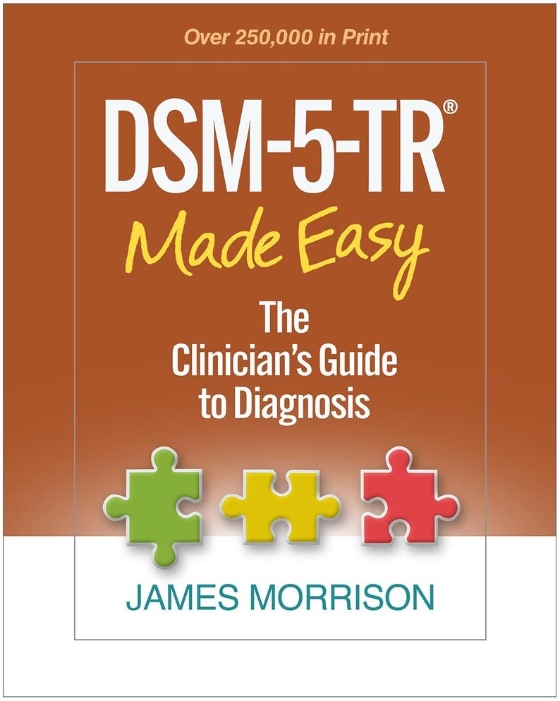 DSM-5-TR Made Easy: the Clinician's Guide to Diagnosis - Etsy