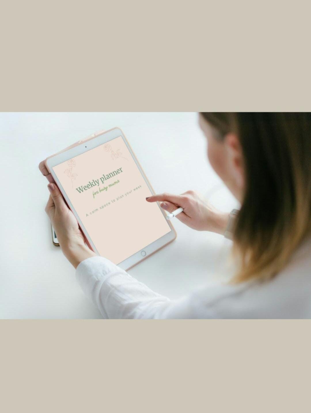 Weekly Planner for Busy Mums | Calm Digital Planner | Simple Weekly ...