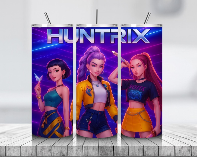 120+ K-pop Inspired Tumbler Wrap Bundle | Cartoon Style Idol Characters ...