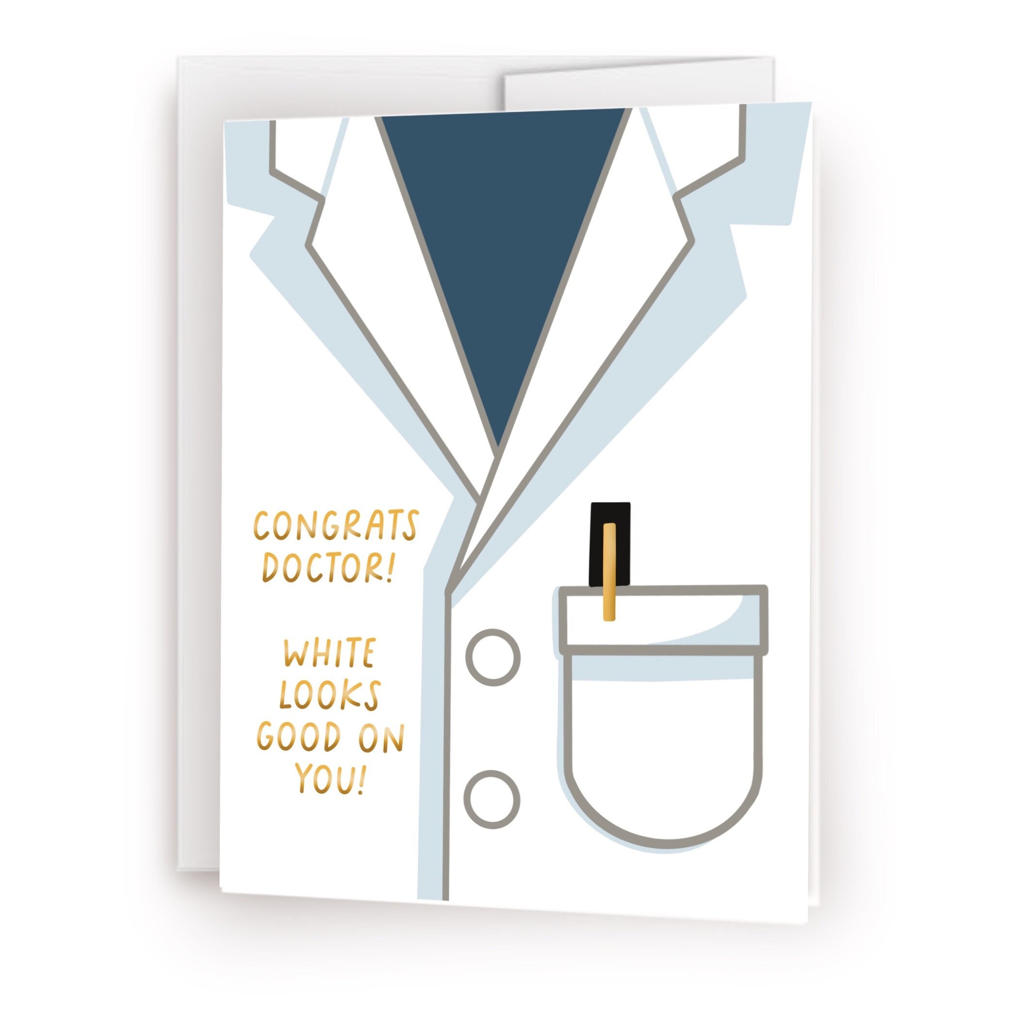 Gold Foil Congratulations Doctor Graduation Card MD Grad, Pharmacy Grad ...