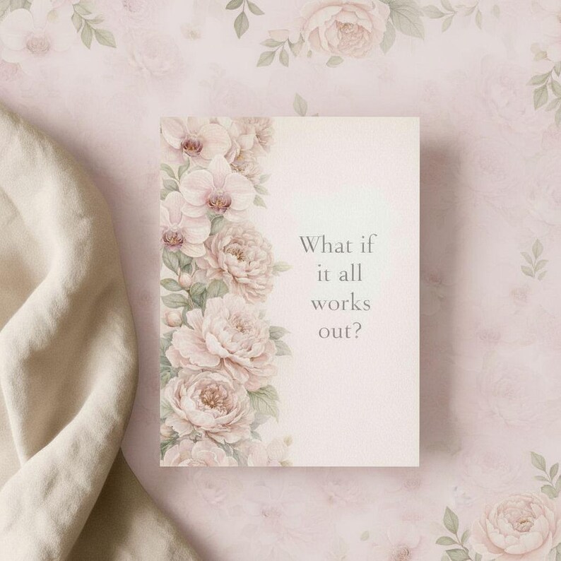Floral Peony Quote What If It All Works Out Poster - Etsy