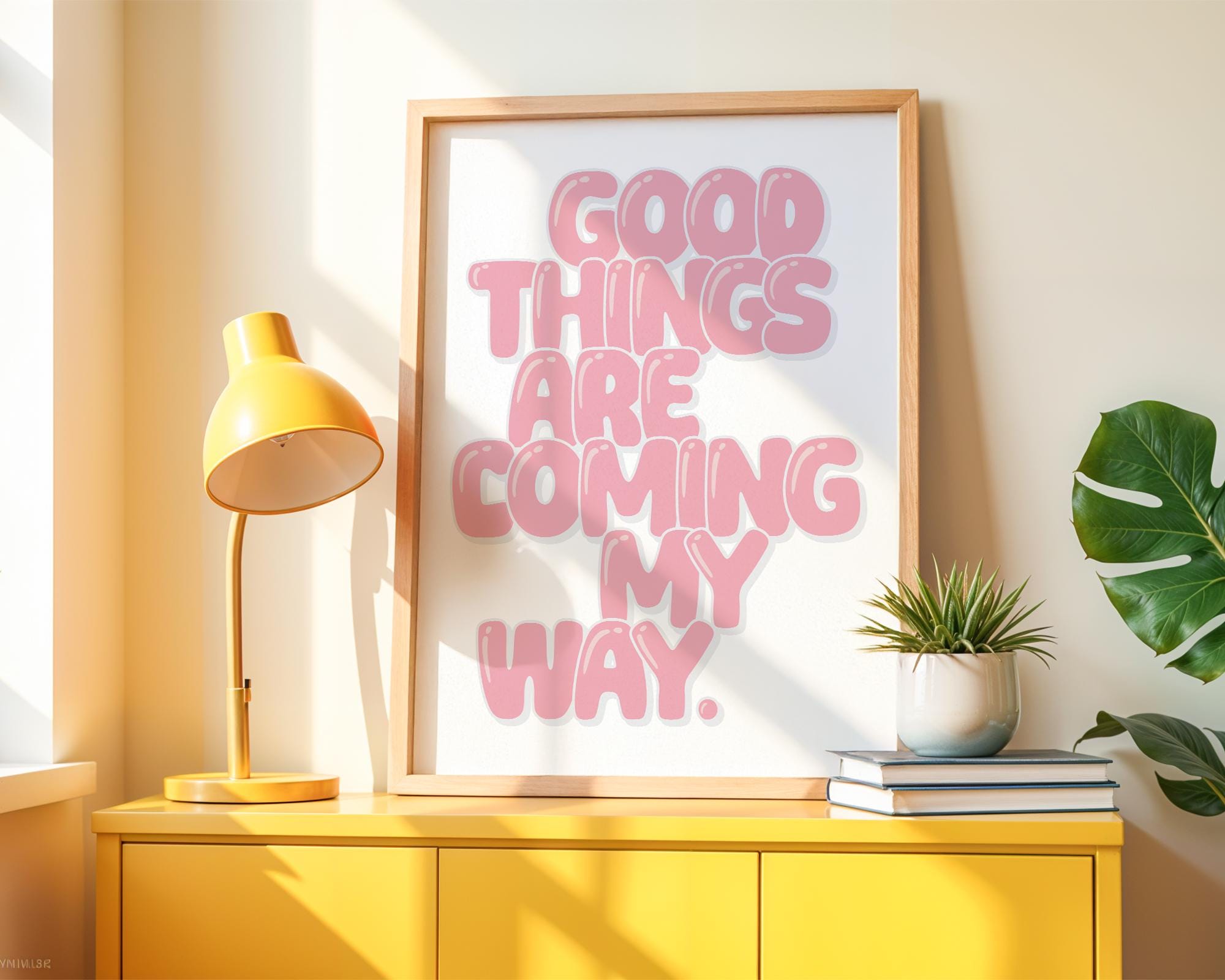 Motivational Quote Wall Art Printable – Good Things Are Coming My Way ...