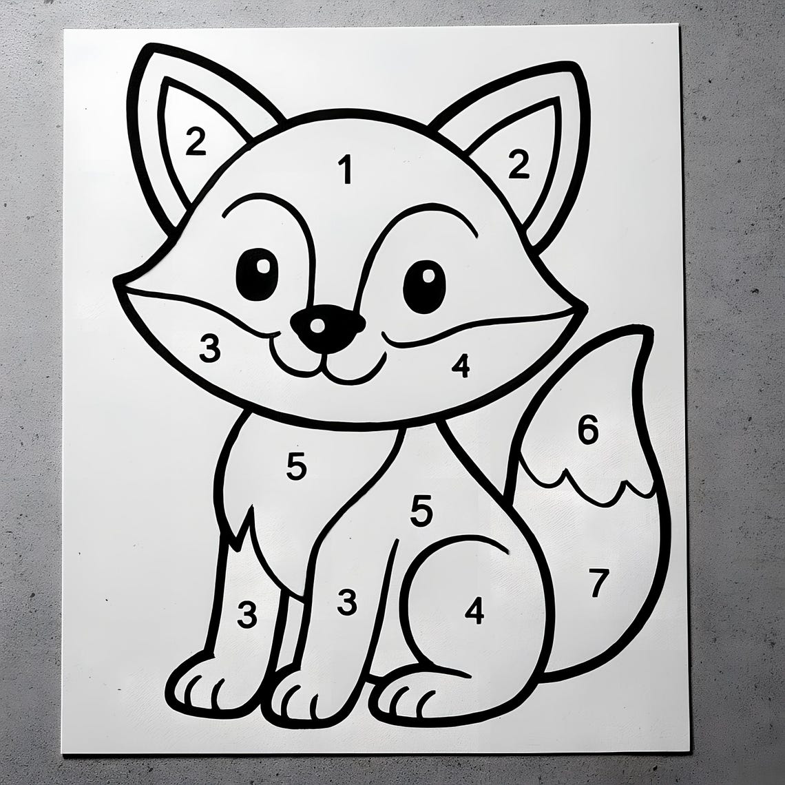 Cute Animal Color by Number Colouring Pages for Kids | Printable ...