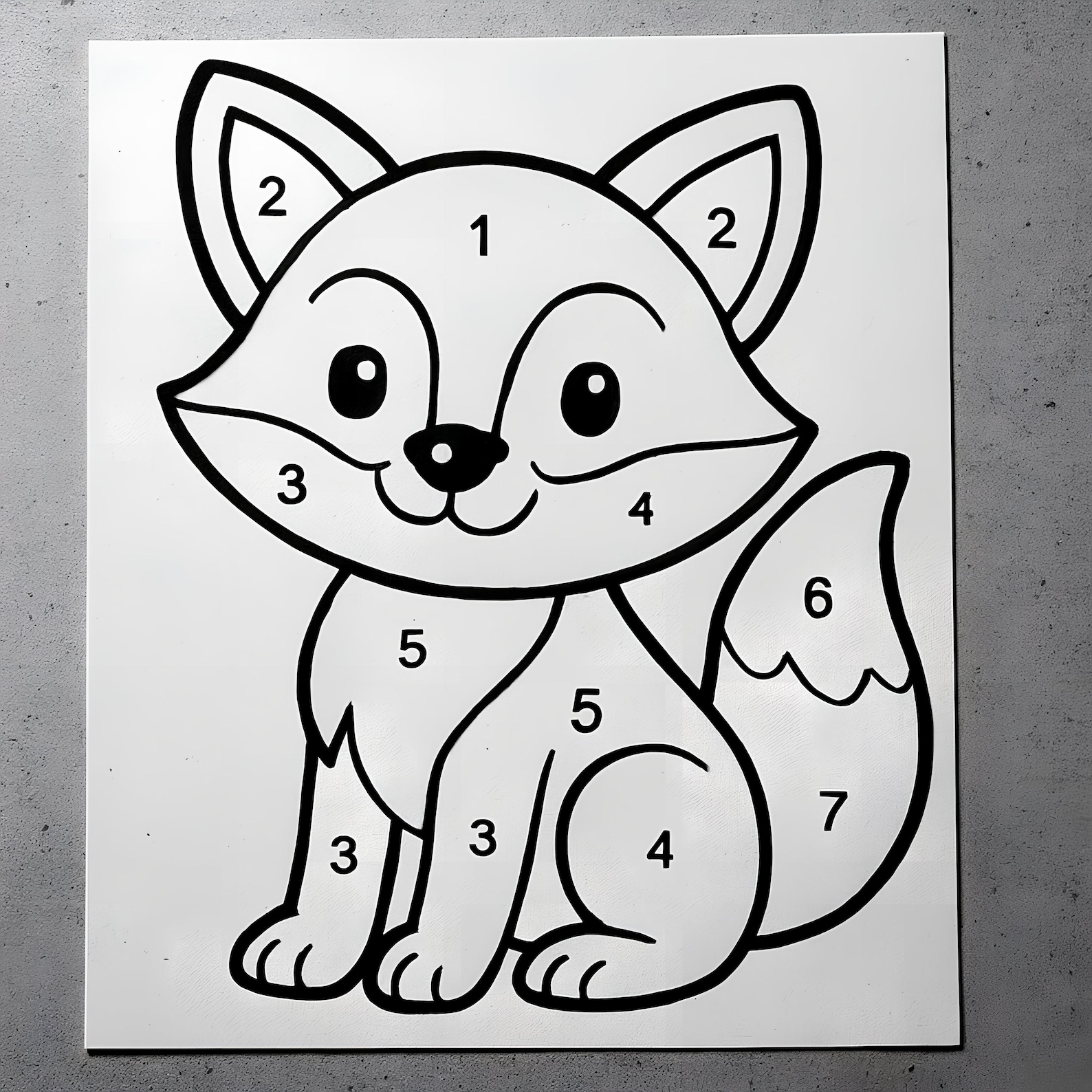 Cute Animal Color by Number Colouring Pages for Kids | Printable ...