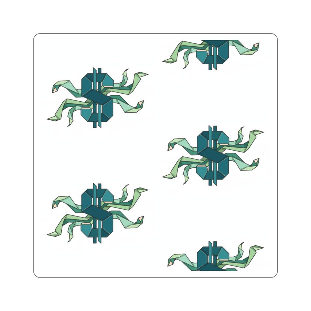 Geometric Octopus Sticker Sheet | Kiss-cut Stickers - Etsy