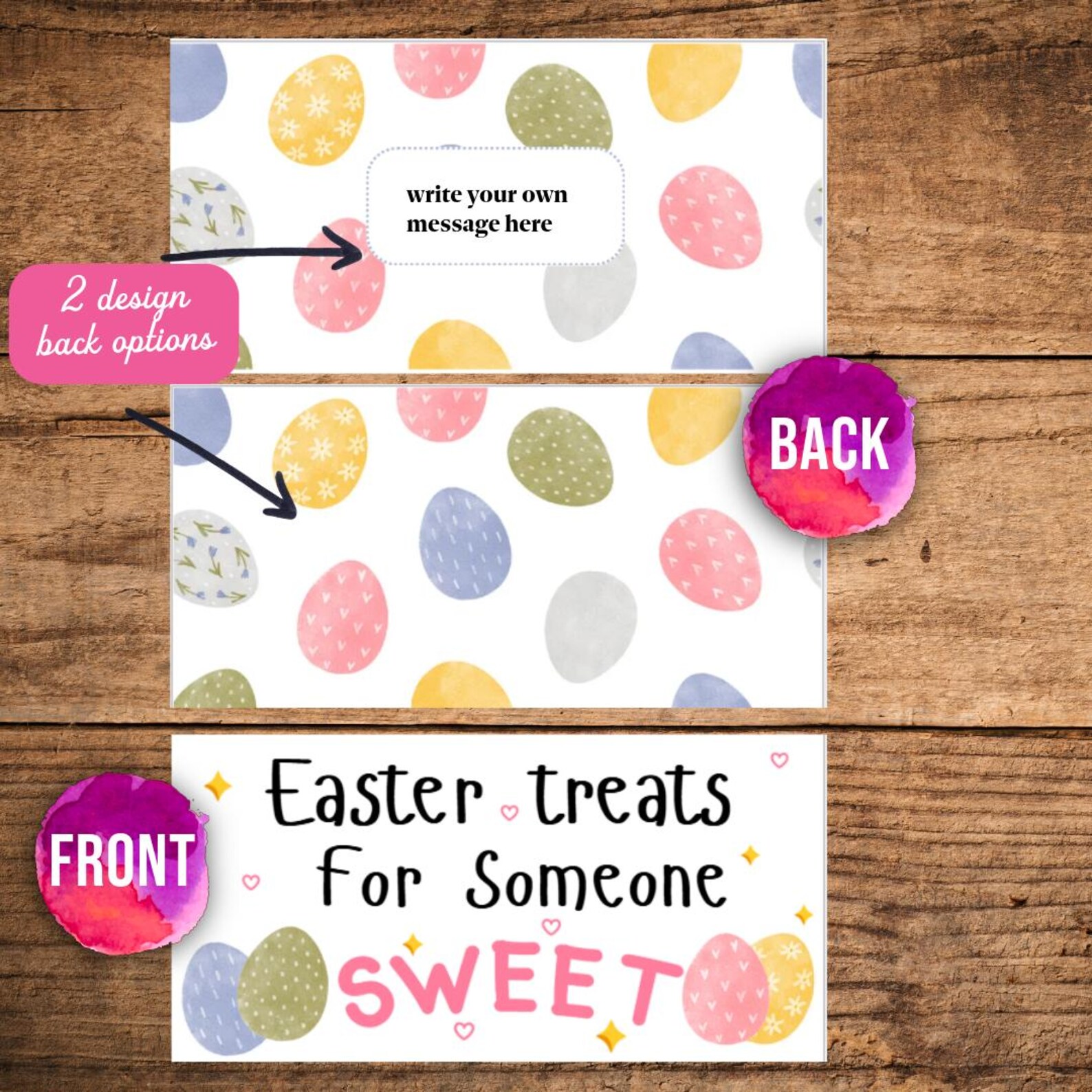 Easter Treat Bag Topper Printable | Happy Easter Cookie Favor (instant ...
