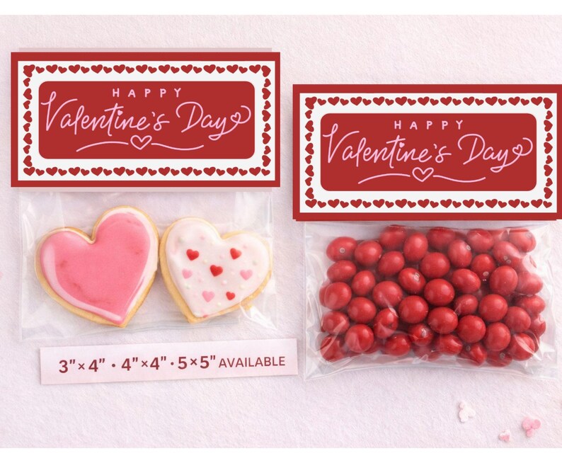 Valentine Treat Bag Topper Printable | Happy Valentine’s Day | Cookie ...