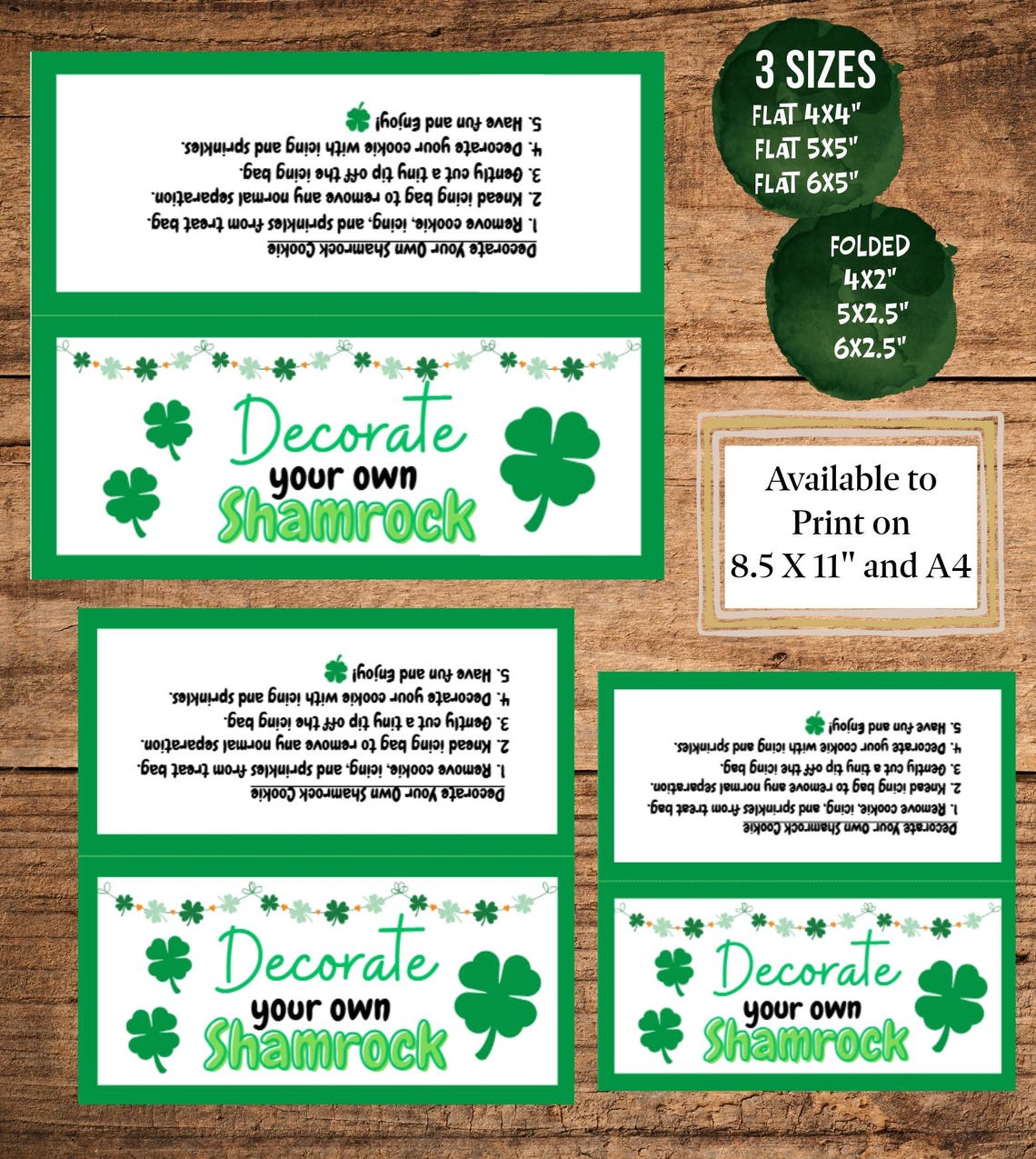 Shamrock Cookie Decorating Kit Bag Topper (digital Download) – St ...