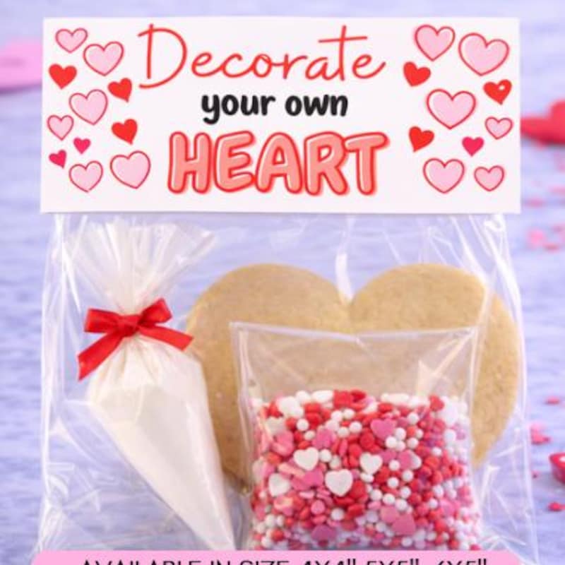 Valentine Paper Bag Decorations - Etsy