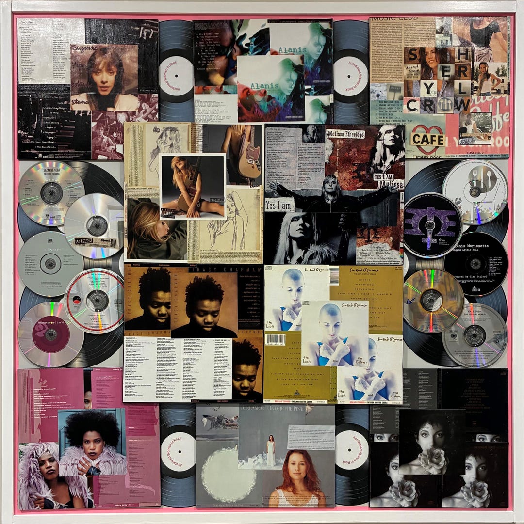 Acclaimed Women in Rock Handcrafted Upcycled CD Wall Art - Etsy