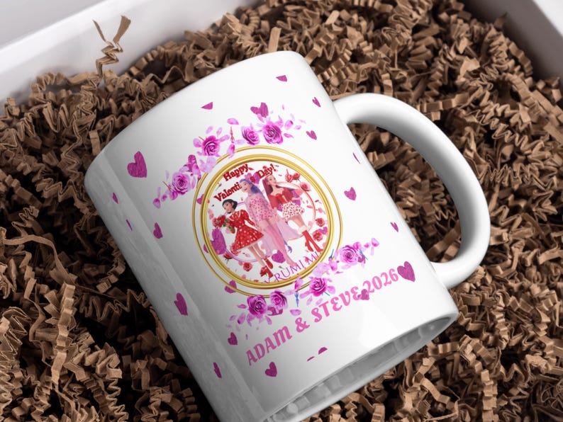 K-pop Demon Hunter Valentine Mug Design | Sublimation Coffee Cup Wrap ...