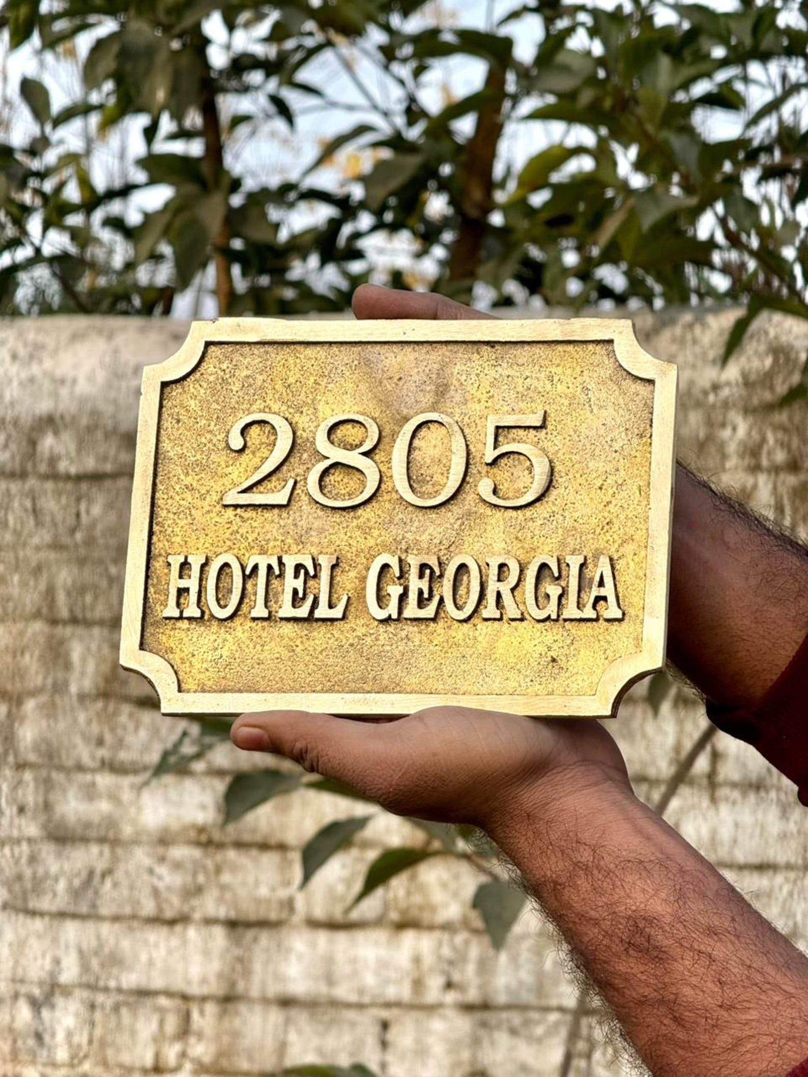 Brass Personalized Signs - Custom Brass Plaques, Address Plaque ...