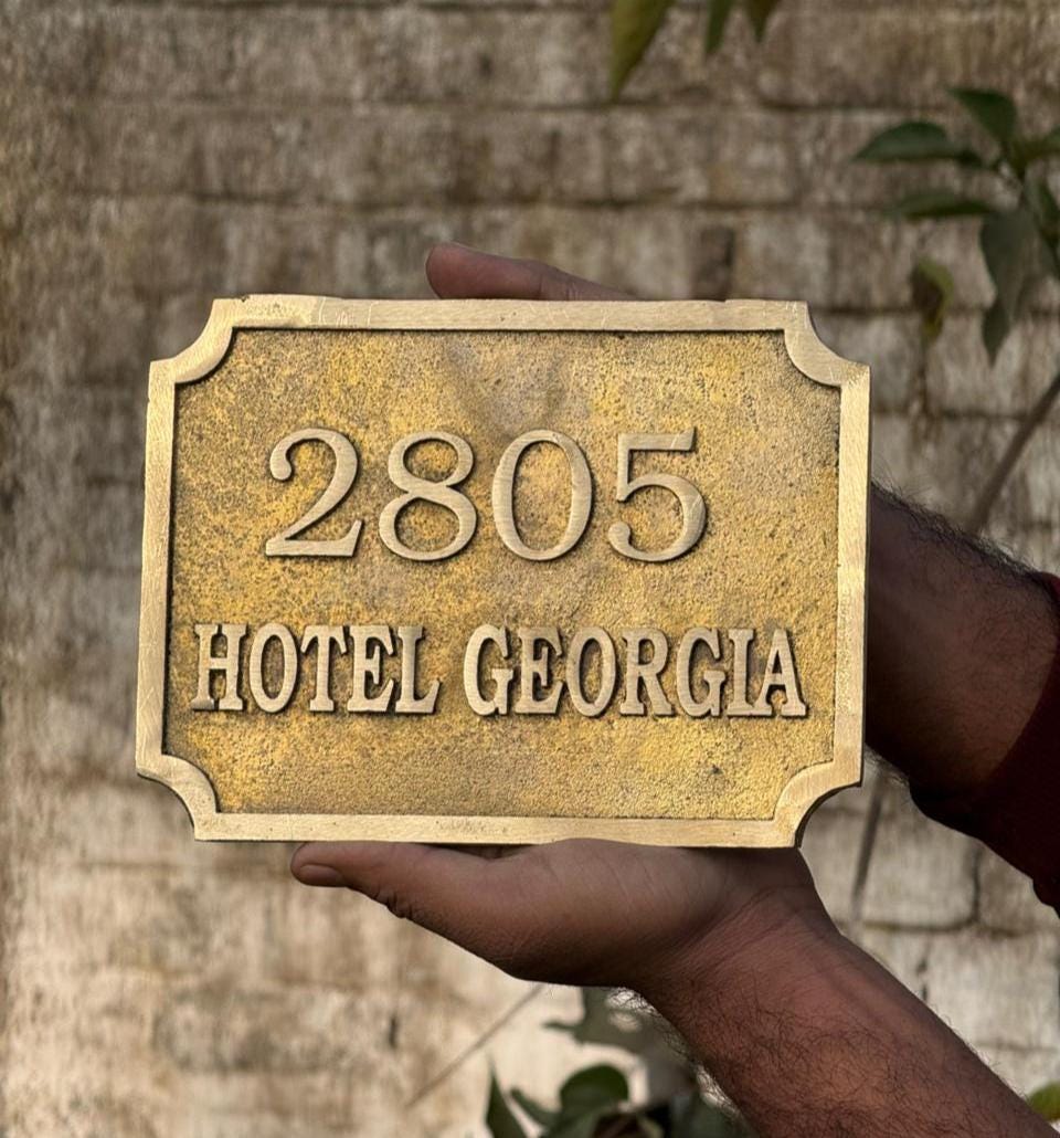 Brass Personalized Signs - Custom Brass Plaques, Address Plaque ...