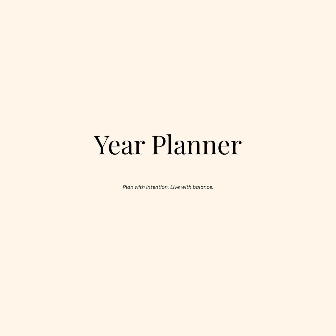 Minimalist Year Planner - Etsy