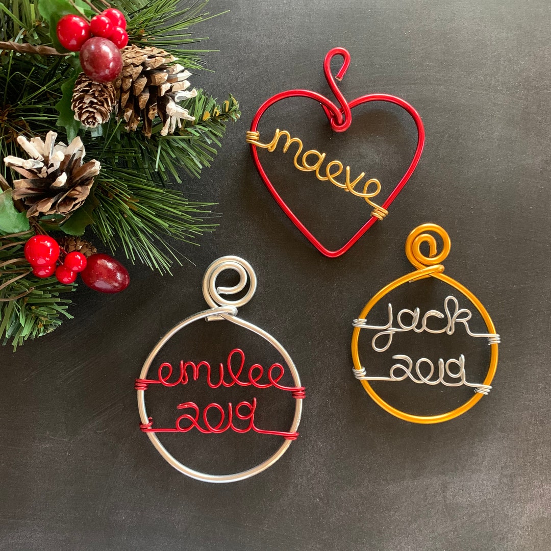 Handmade Christmas Ornament, Personalized Ornament, Personalized ...