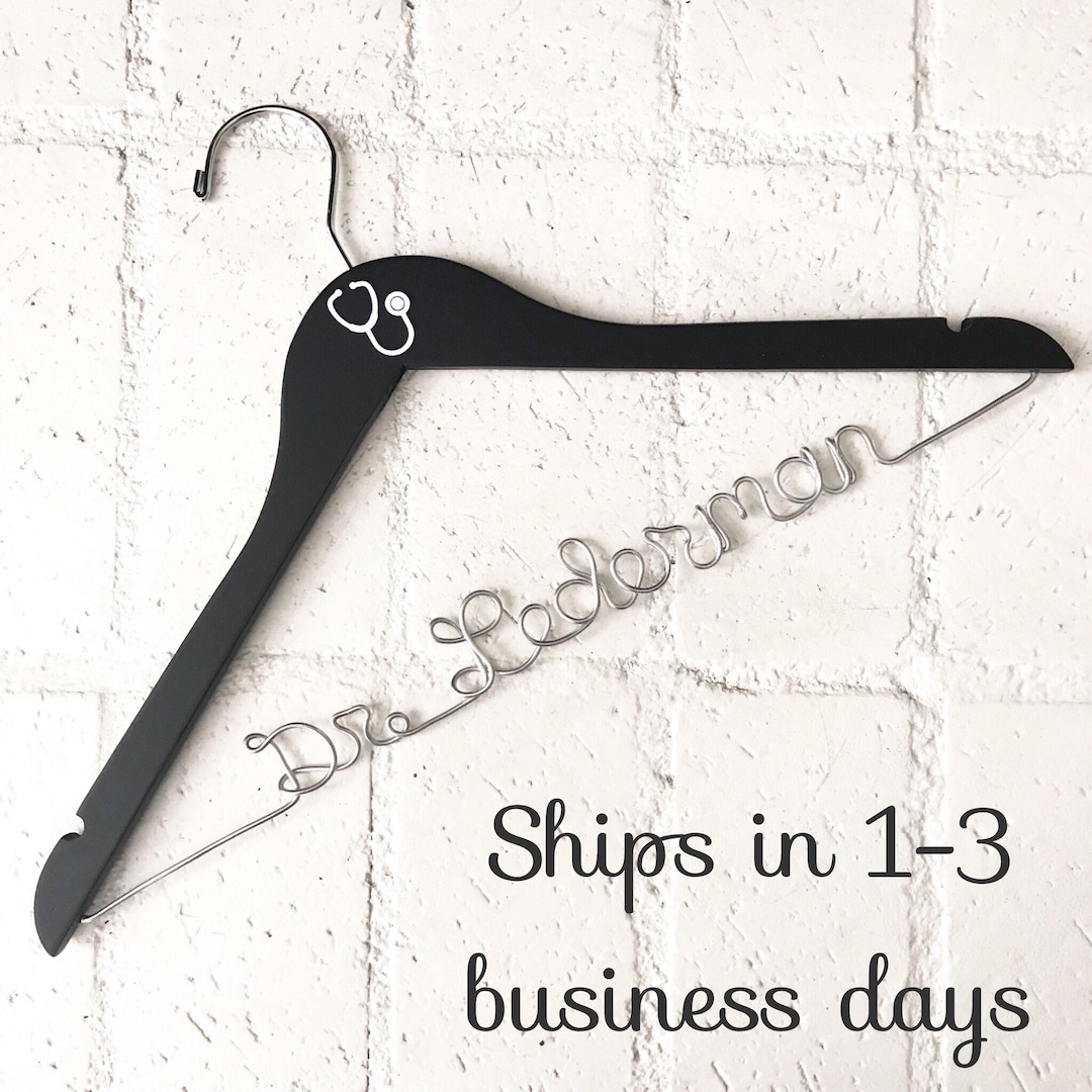 Personalized Doctor Lab Coat Hanger: White Coat Ceremony Display - Etsy