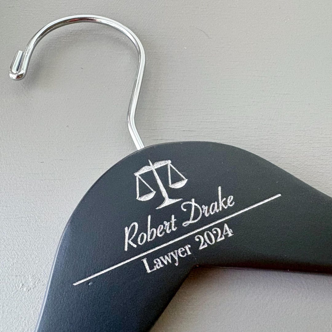 Engraved Hanger for Judge Robe, Retirement Gift for Judge, Gift for ...